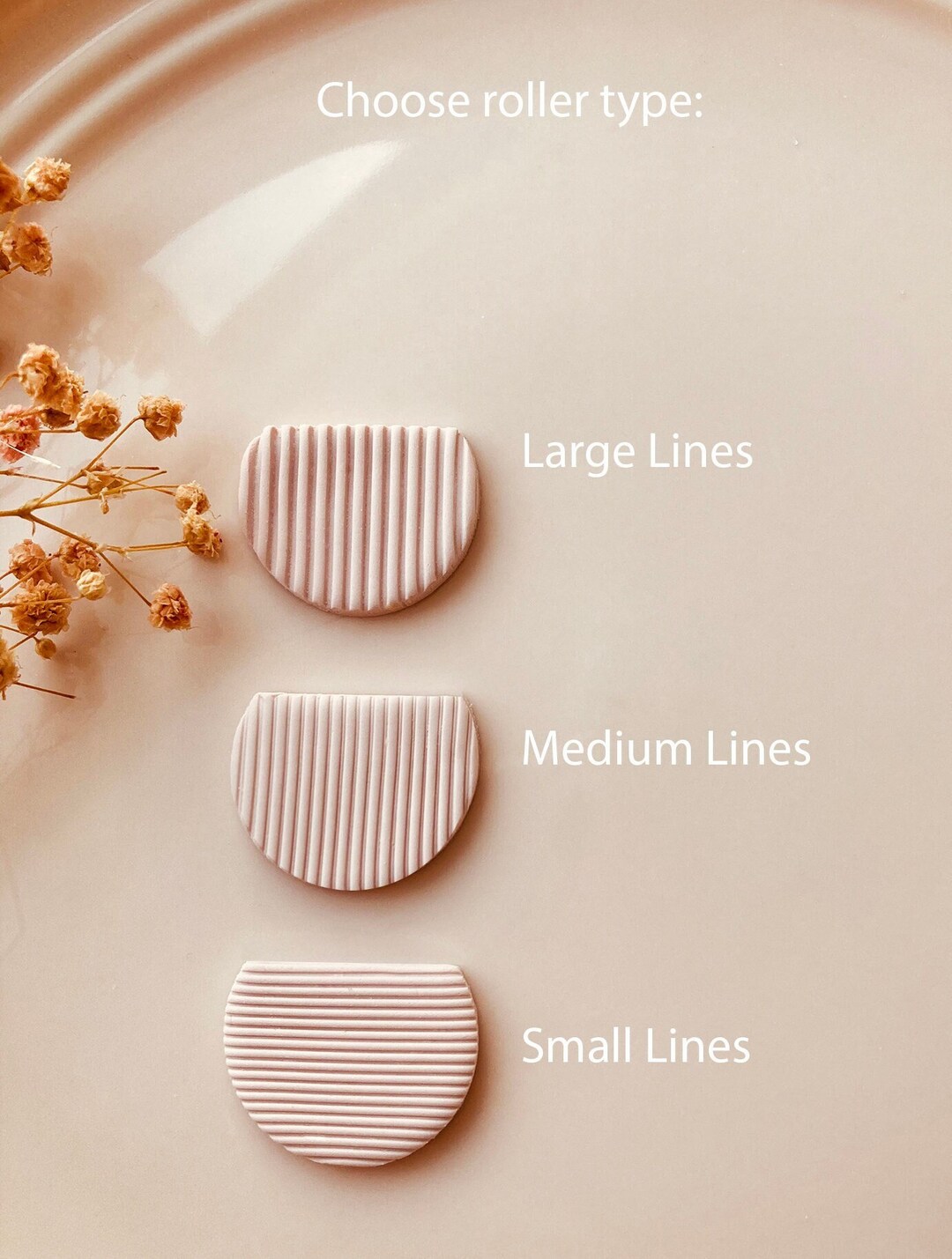 Line Rollers - Texture Roller Polymer Clay Stamps - Polymer Clay Tools ...