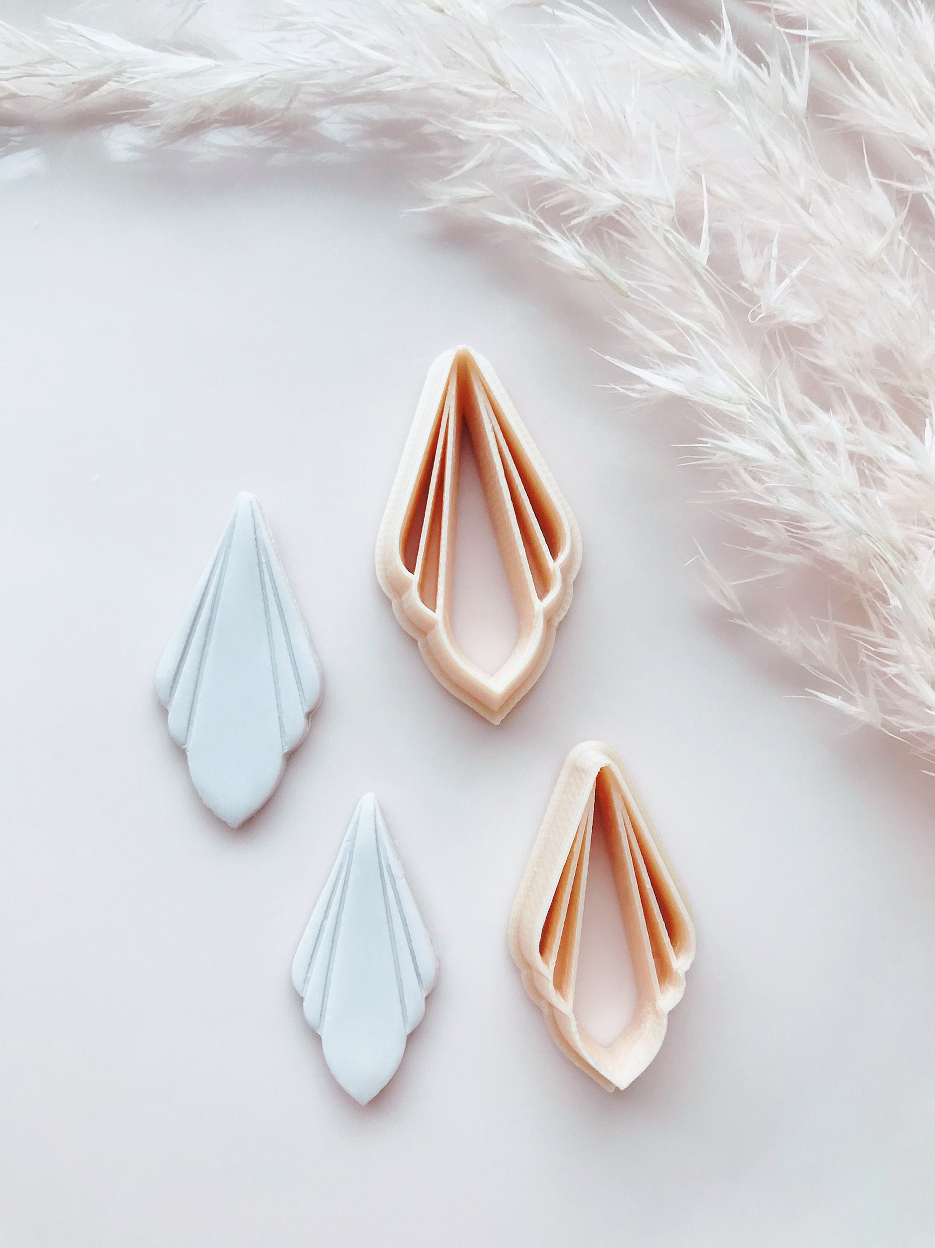 Art Deco Scallop Fan Shape Polymer Clay Jewellery Cutter - Etsy