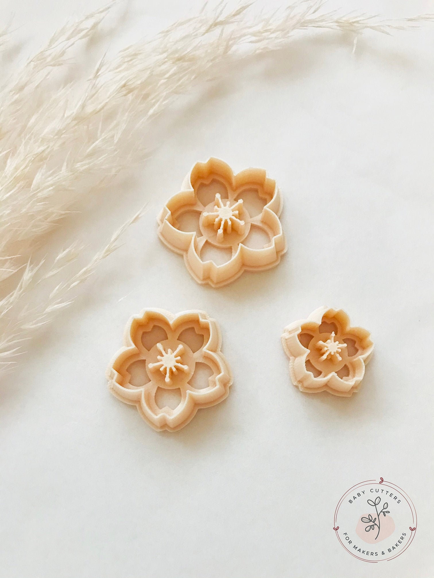 Cherry Blossom Sakura Japanese Flower Polymer Clay Cutter - Etsy