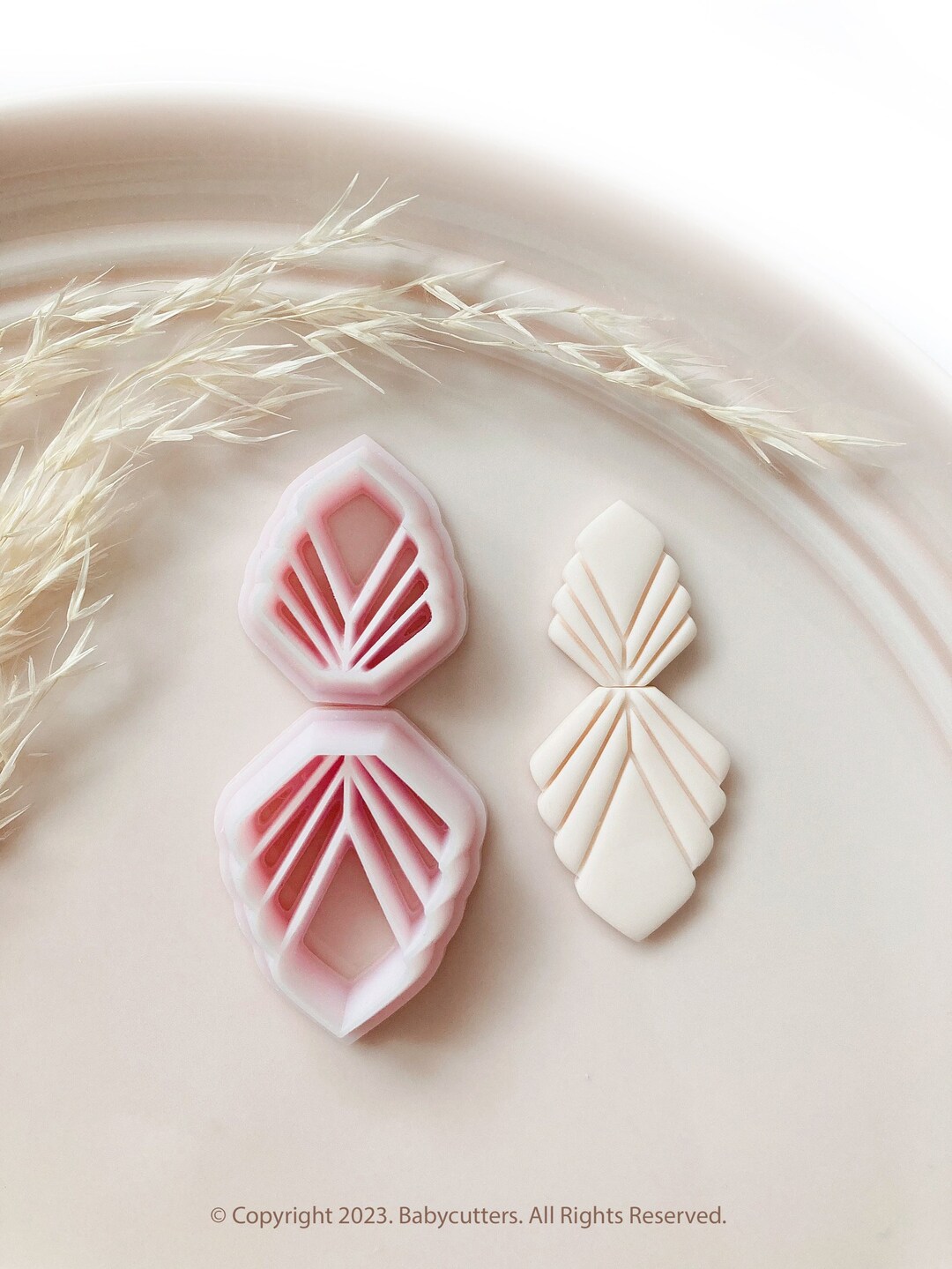 Art Deco Style Original Cutter Set Shape Polymer Clay Jewellery Cutter ...