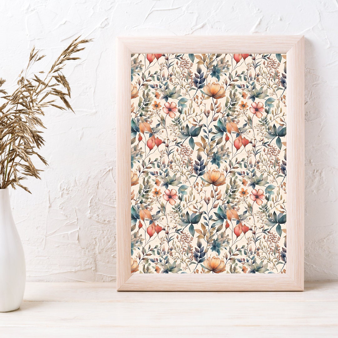 Autumn Wildflower Image Transfer Paper: Polymer Clay Earring Making - Etsy