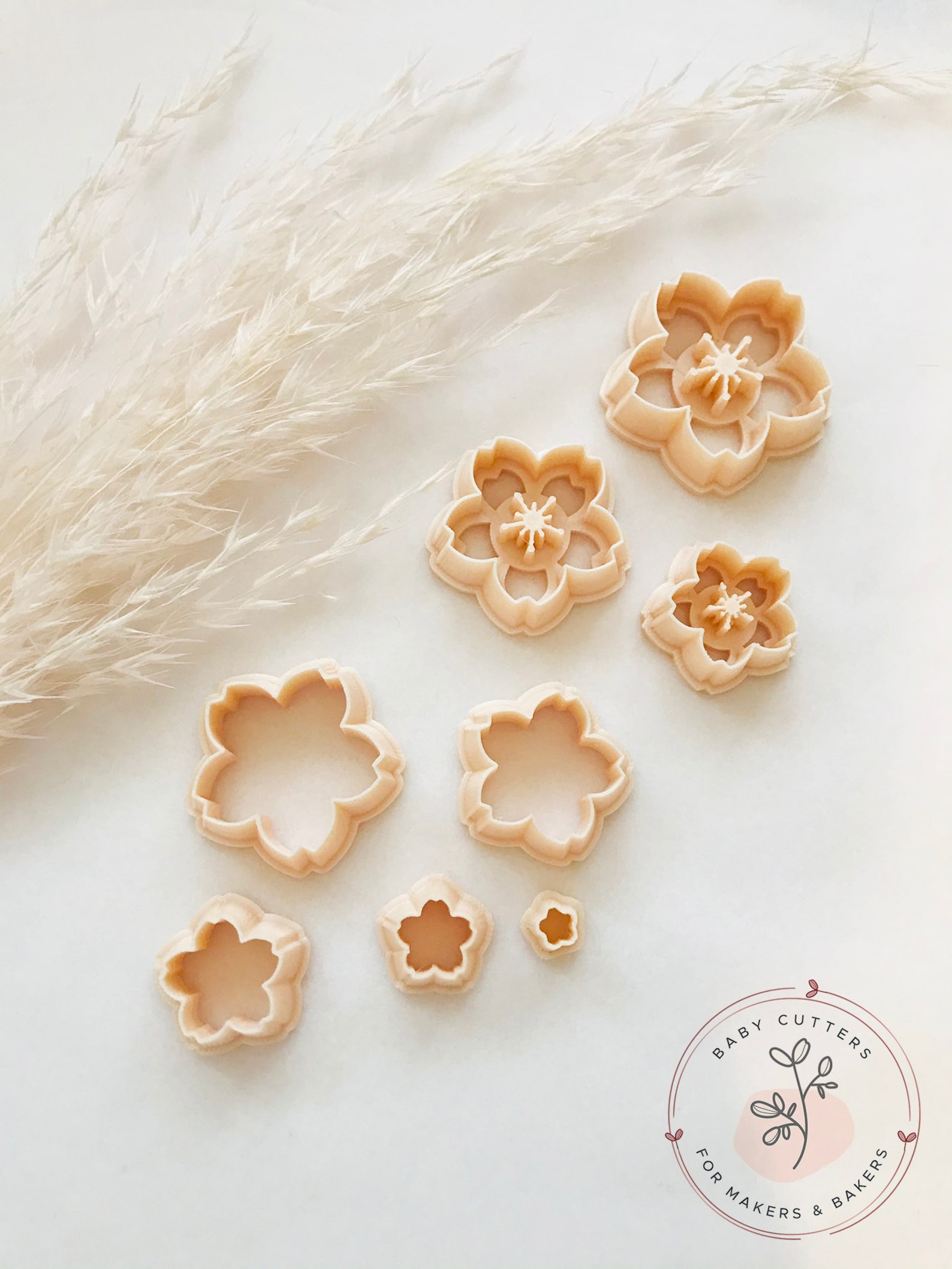 Cherry Blossom Sakura Japanese Flower Polymer Clay Cutter - Etsy