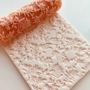 Fern Leaf Pattern Roller - Texture Roller Polymer Clay Stamps - Polymer ...