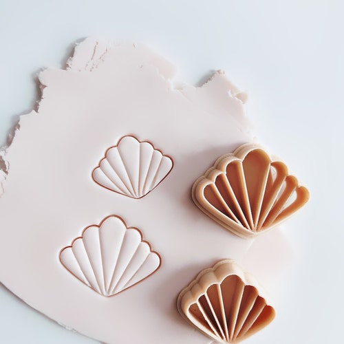 Art Deco Scallop Shell Fan Shape Polymer Clay Jewellery Cutter - Etsy