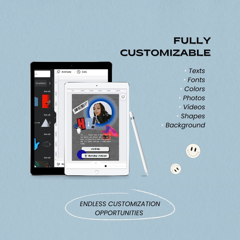 Editable Plantilla De Enlaces En El Perfil Con Canva | Linktree ...