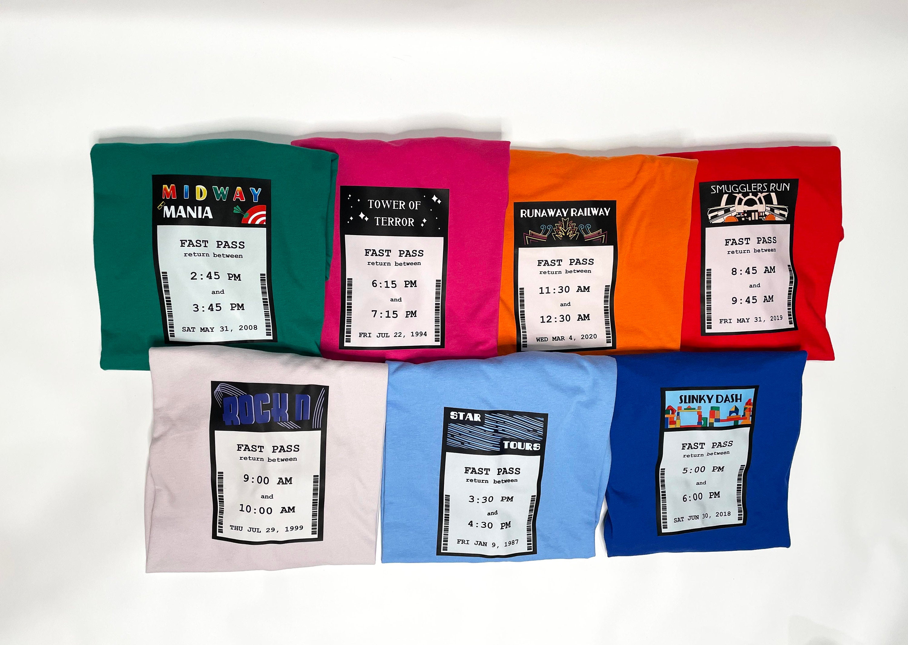 Old School Paper Fastpass Hollywood Studios Ride T-shirts - Etsy