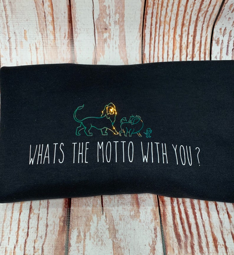 Lion King what's a Motto You T-shirt - Etsy