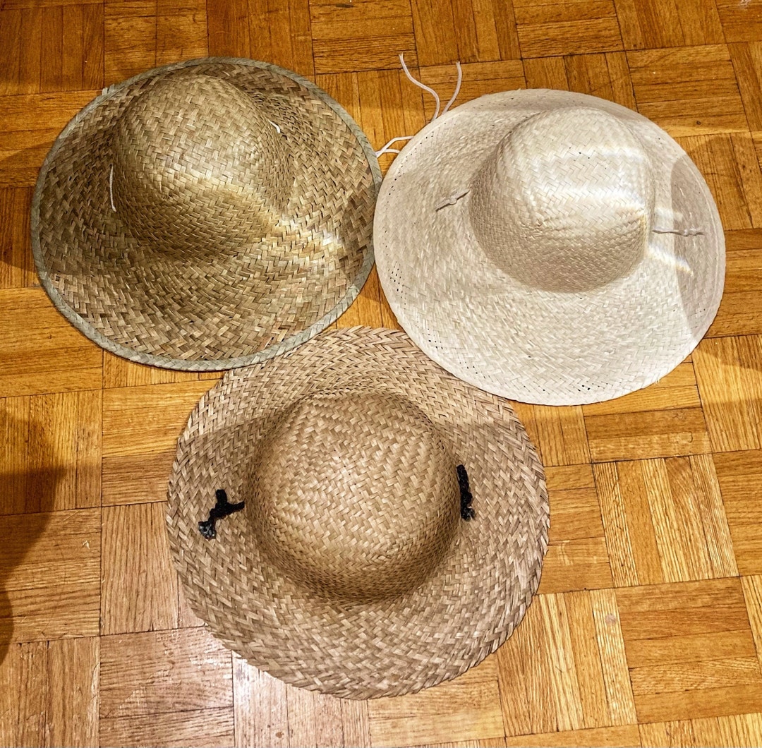 Set of 3 Styles Straw Hats Cool, Comfortable, Eco Friendly Practical ...