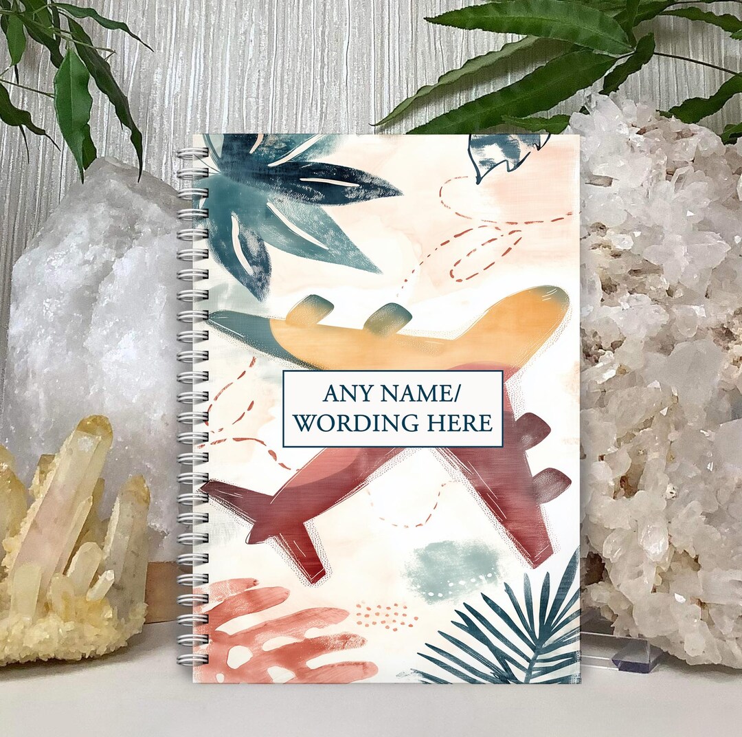 Personalized A5 Softback Notebook: Wirebound Travel , Holiday Journal ...