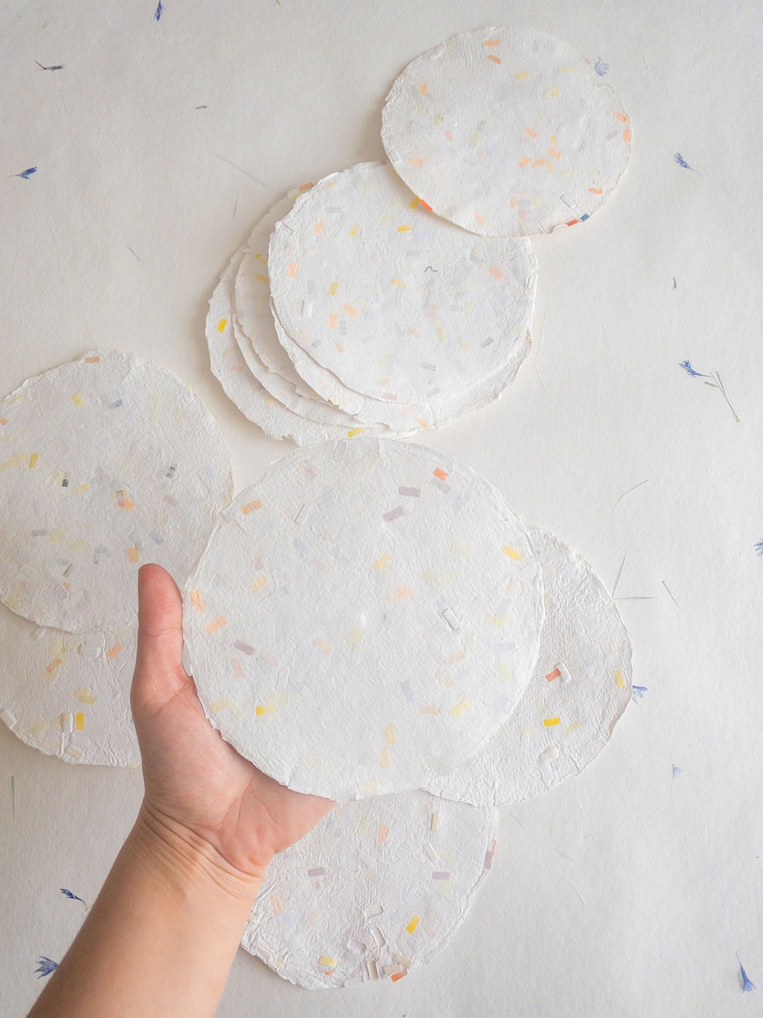 Hand Made Card and Envelope, Deckle Edge Paper With Envelop, Cotton ...