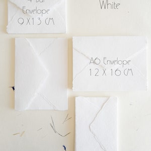 Handmade Deckle Edge Envelop, Handmade Cotton Rag Envelopes Paper ...