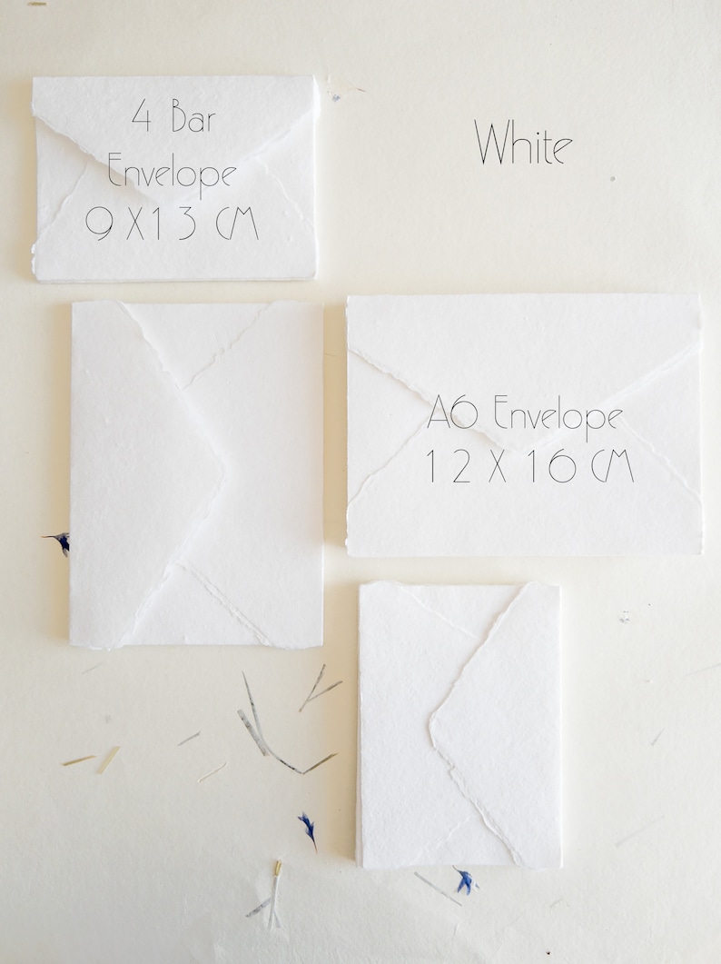Handmade Deckle Edge Envelop, Handmade Cotton Rag Envelopes Paper ...