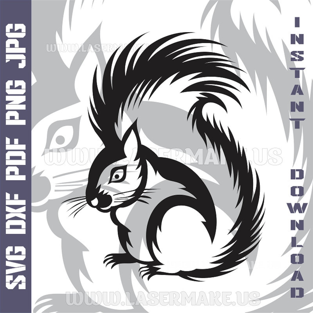 Squirrel SVG File Cut File for Cricut Printable Png SVG - Etsy