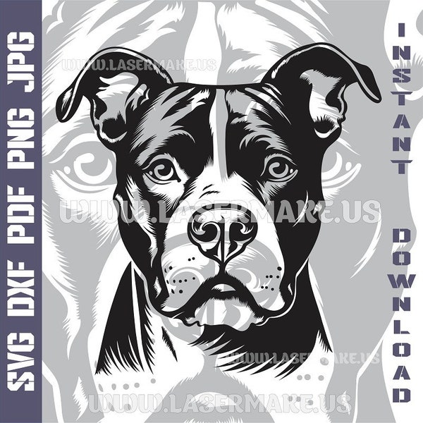Pitbull Svg - Etsy