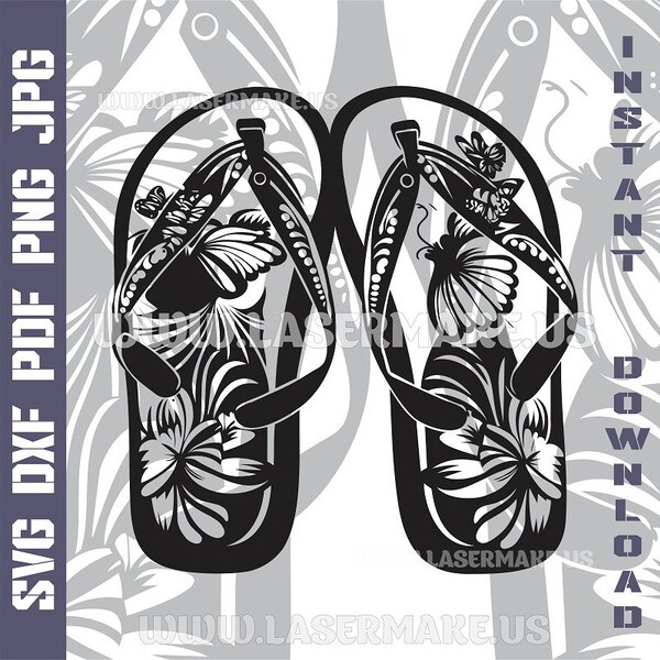 Flip Flop Svg - Etsy