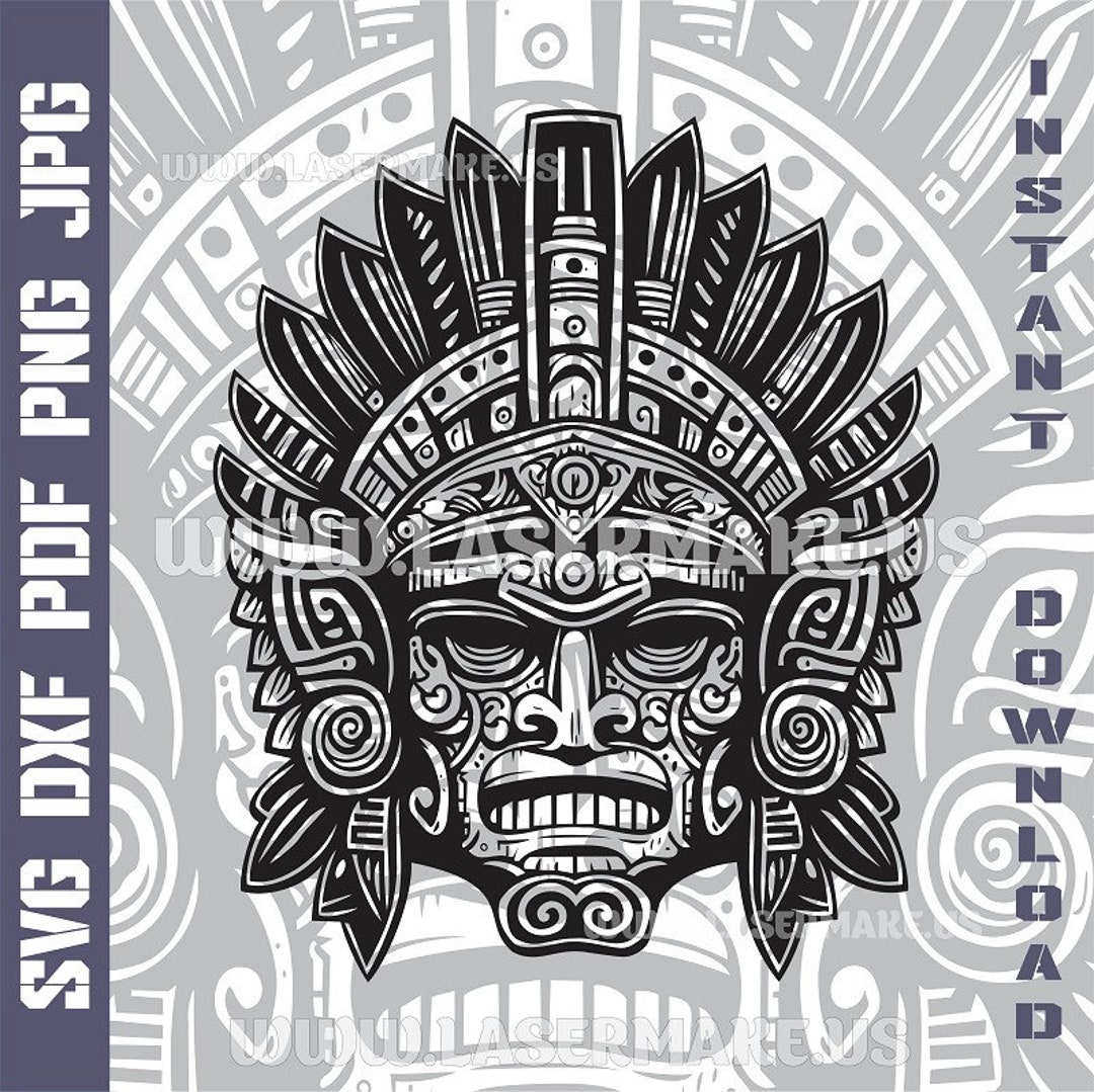 Mayan Masks Drawings