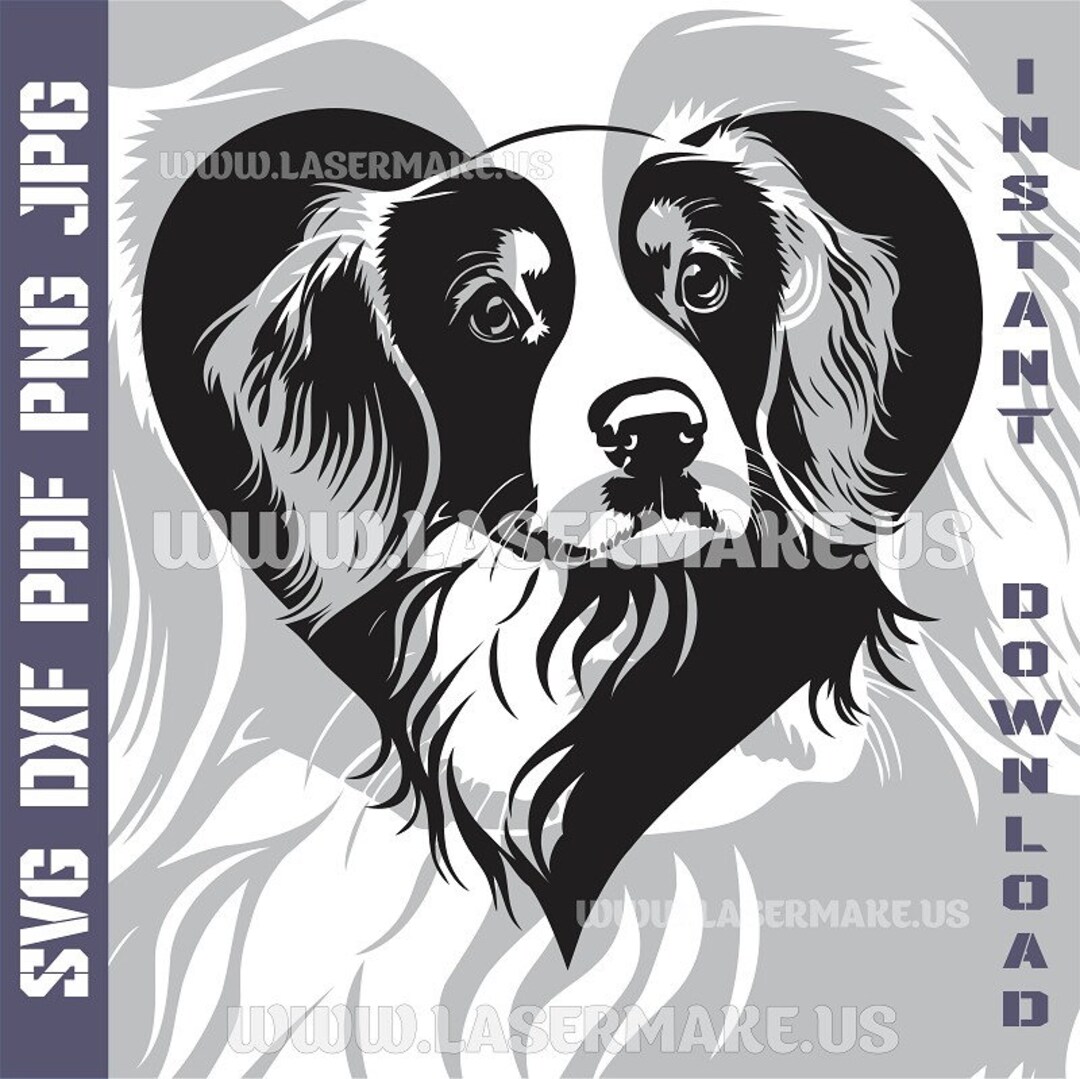 Dog in Heart Frame SVG File Cut File for Cricut Printable Png SVG Dxf ...