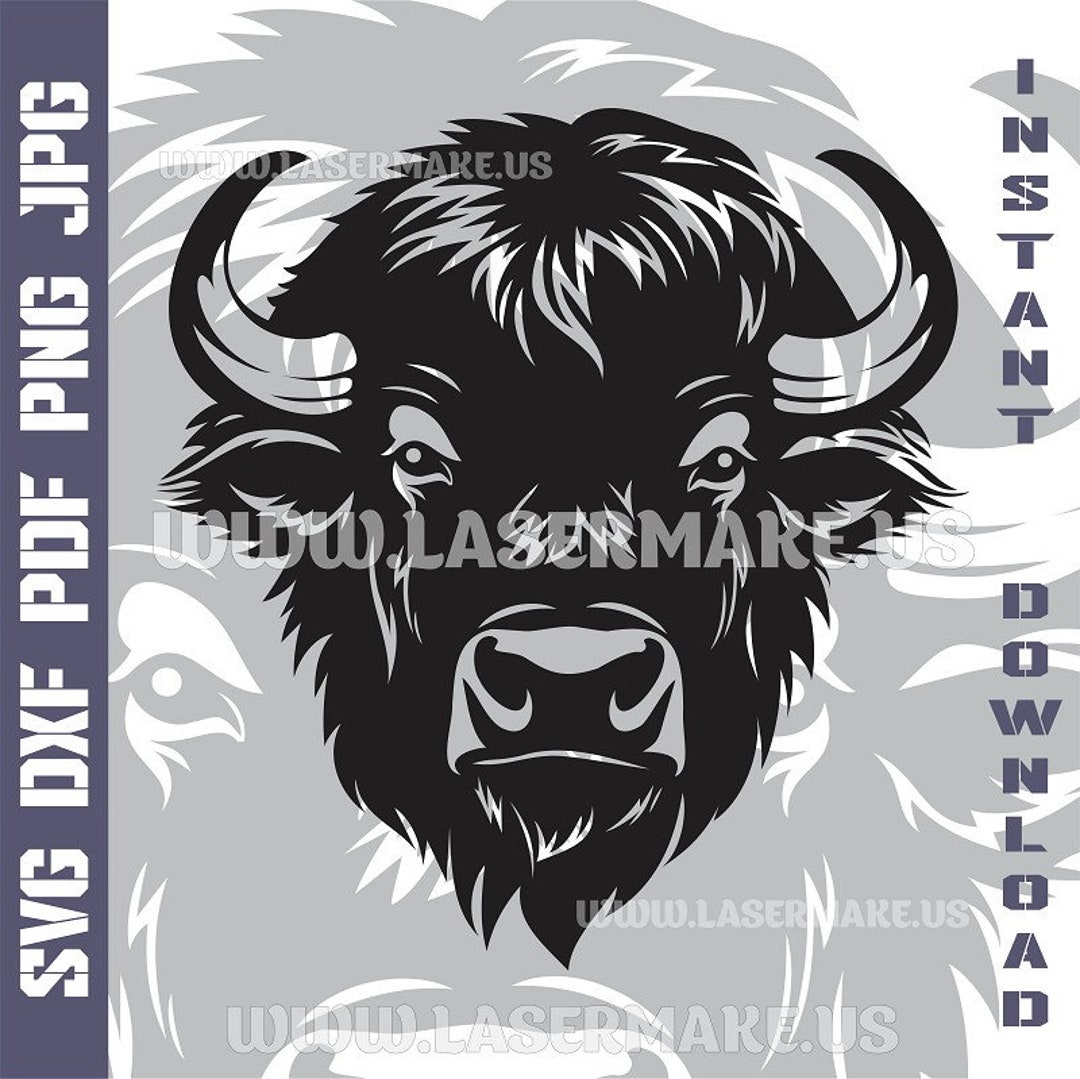 Bison SVG File Cut File for Cricut Printable Png SVG Dxf Cut Files ...