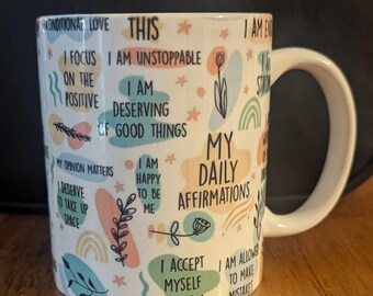 Affirmations Mug, Positive Affirmations, Inspirational Mug, Mom Mug ...