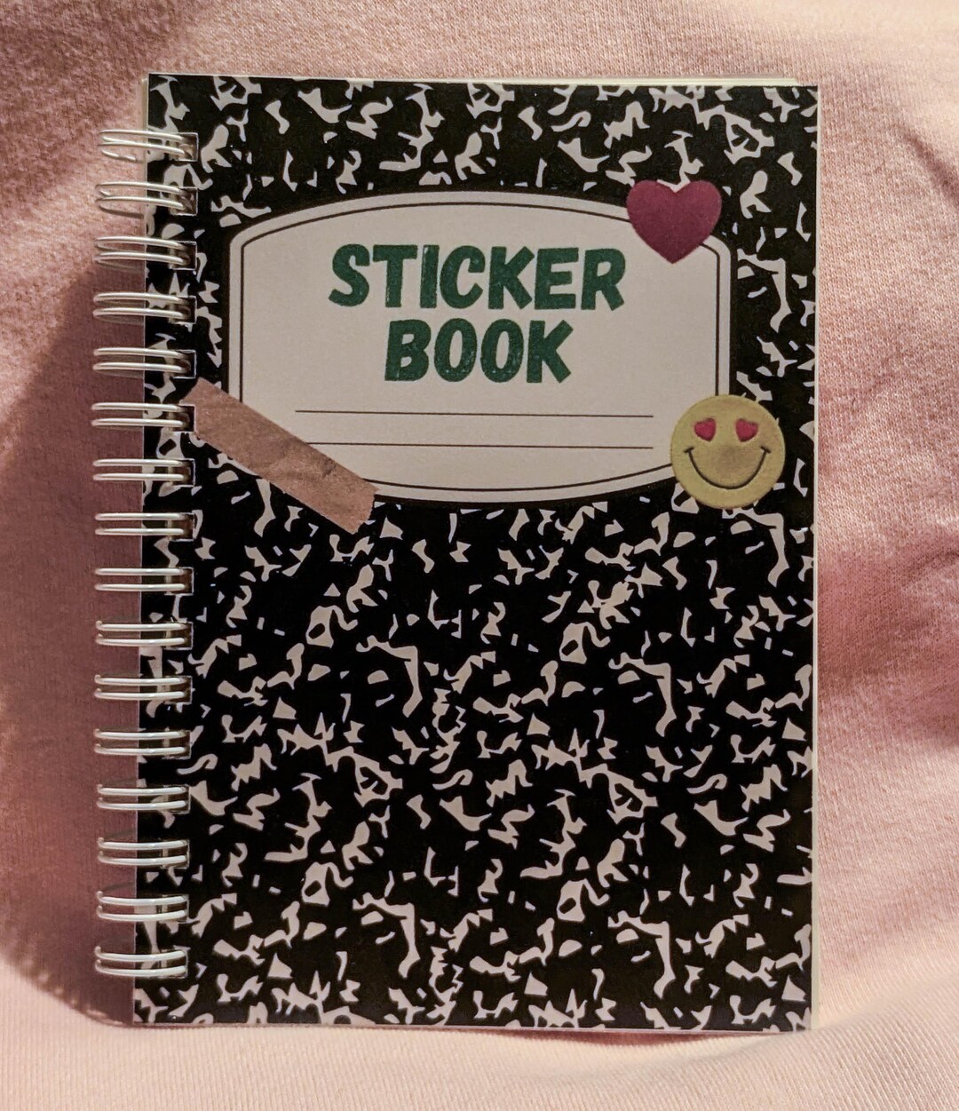 Composition Book Sticker Collecting Book, Durable Small Album for ...