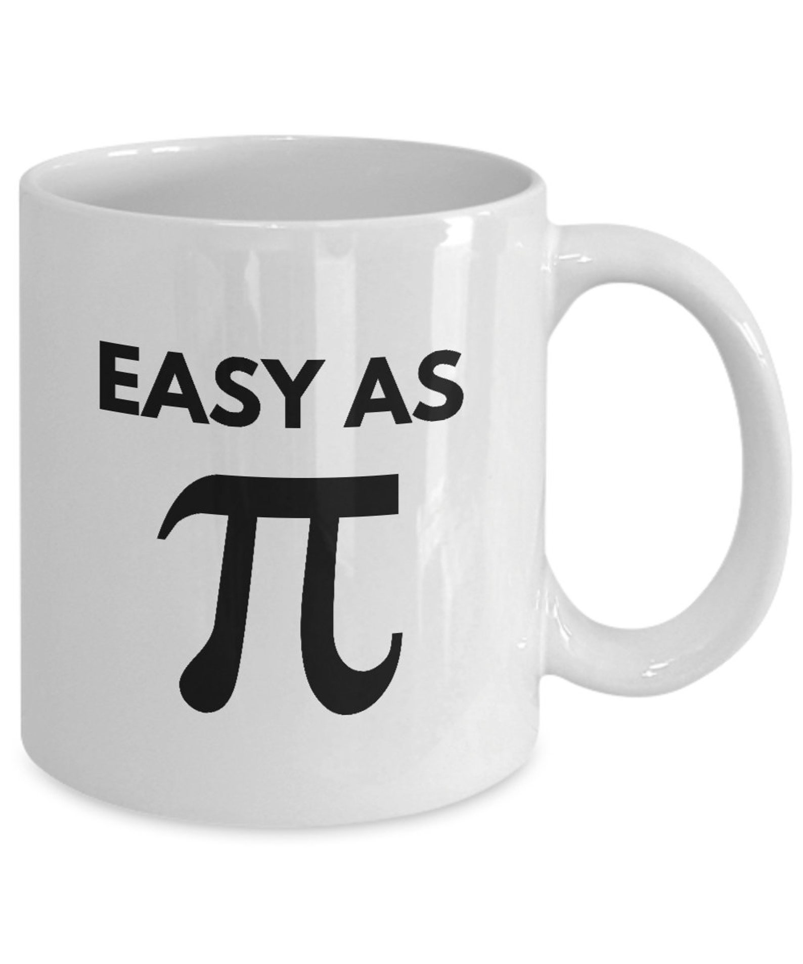 Funny Math Coffee Mug - Easy as Pi - Scientific Pun Gift for ...