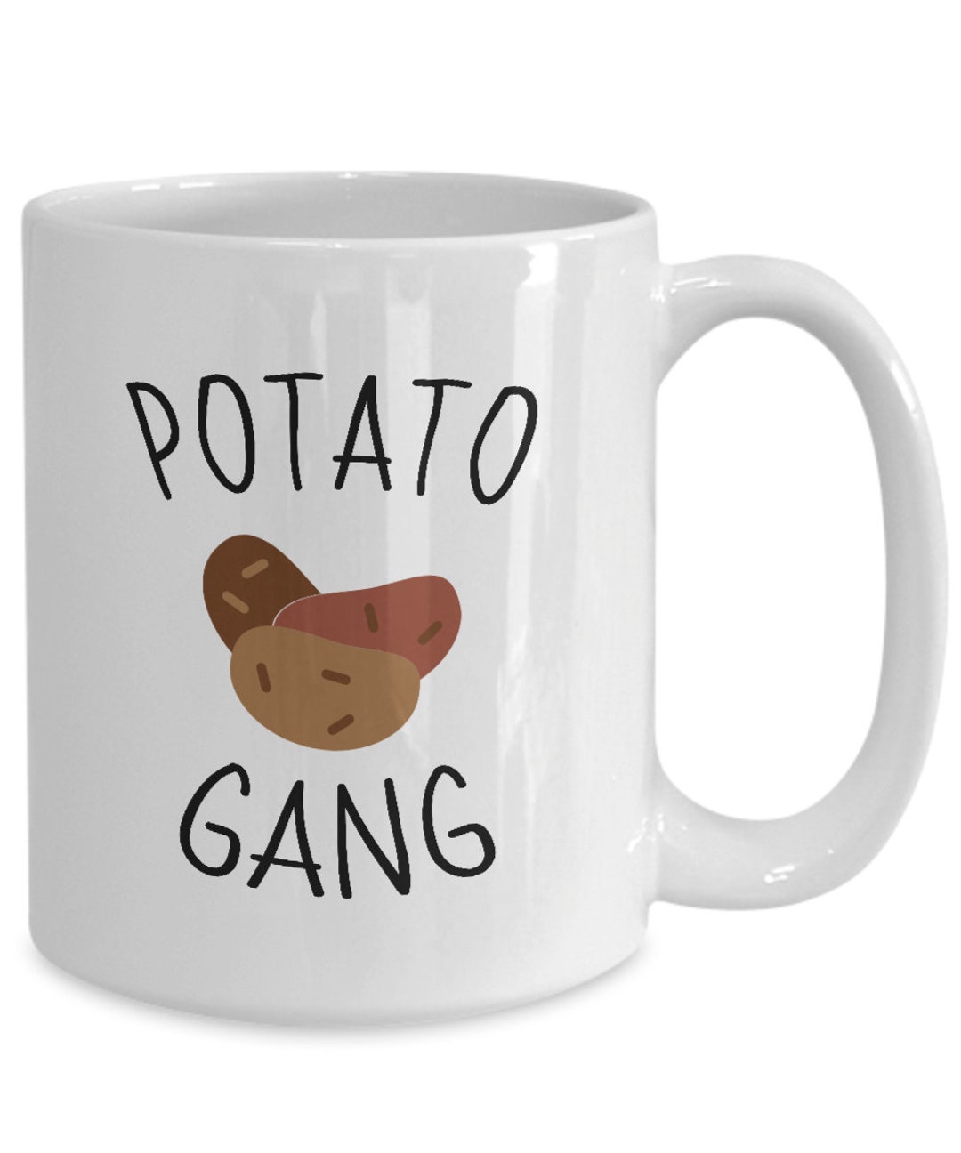 Funny Cute Potato Coffee Mug - Potato Gang - Stupid Gifts for Couch ...