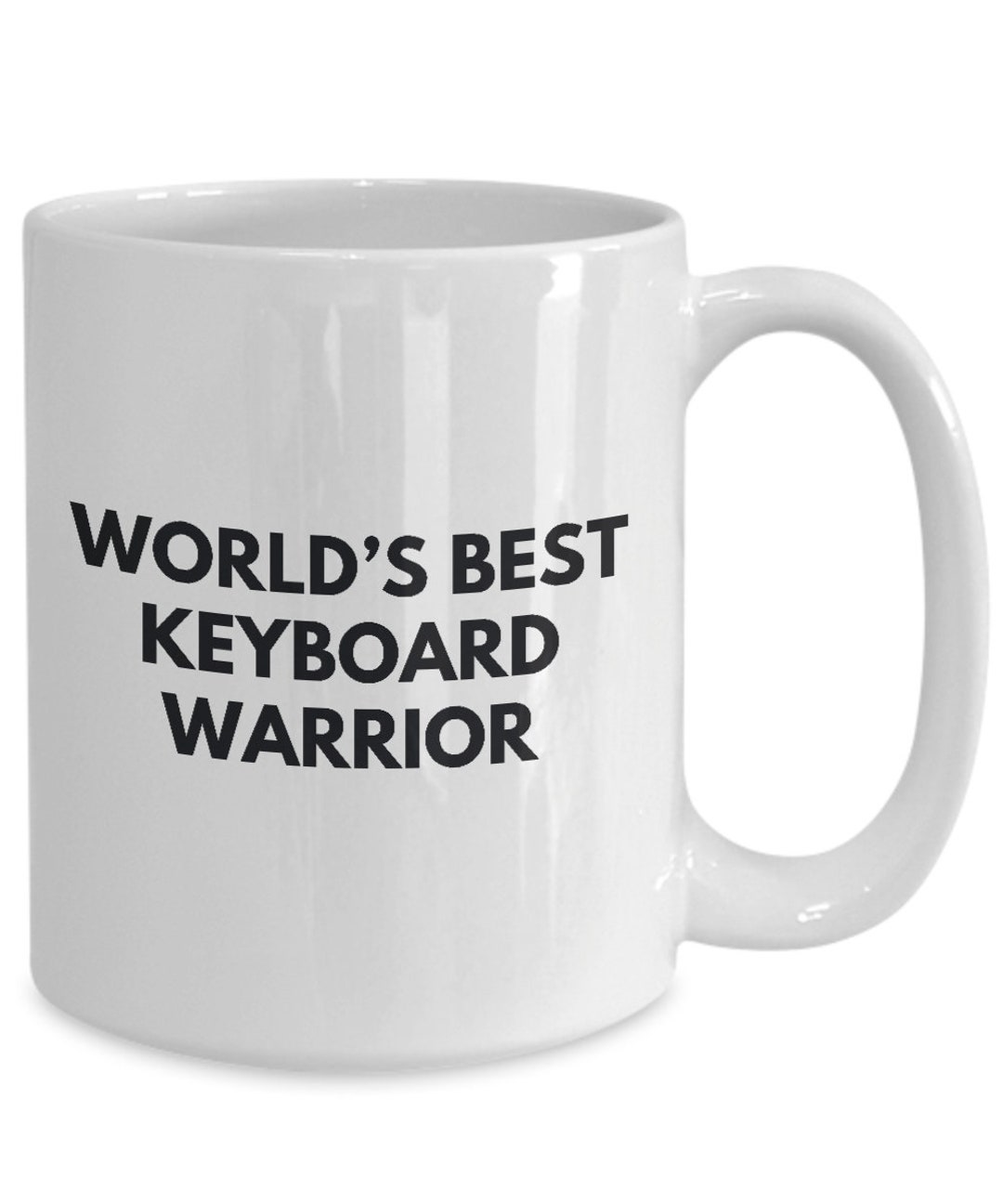 Funny Coffee Mug - World's Best Keyboard Warrior - Gifts for Angry ...