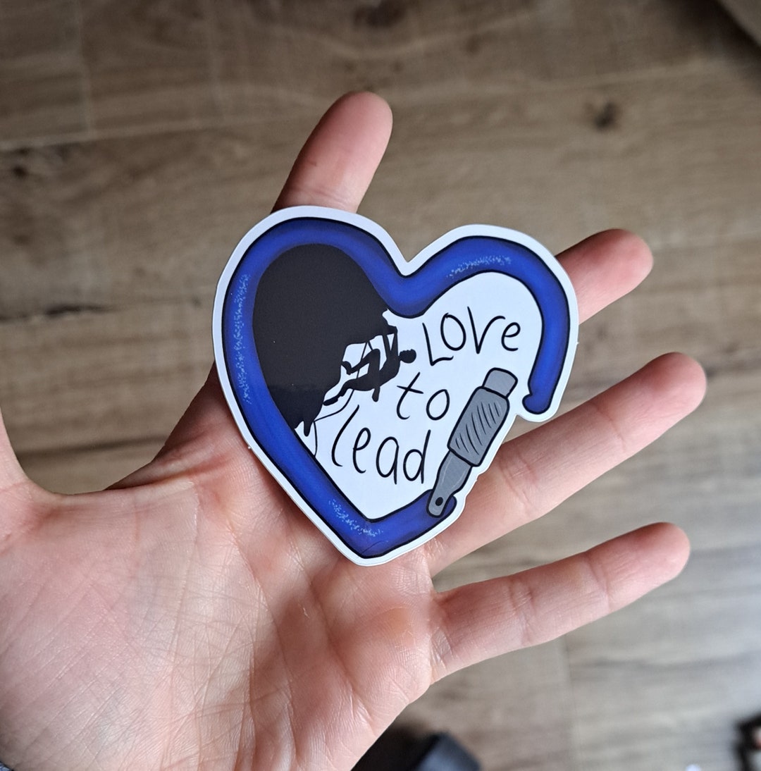 Love to Lead Lead Climbing Sticker Rock Climbing Sticker Rope Climbing ...