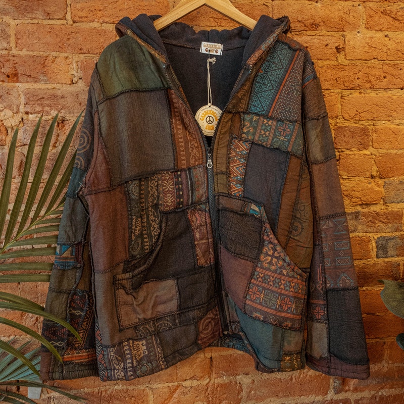 Mens Patchwork Jacket - Etsy