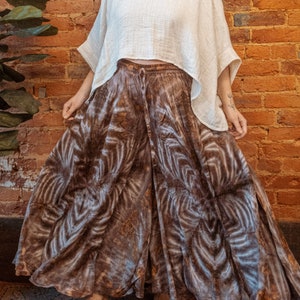 Boho Organic Bamboo Cotton Crop Tee, Hippie Bohemian Style Crop Top ...