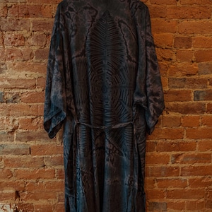 Boho Chic Moondance Duster Kimono, Open Front Tie Dye Cardigan, Hippie ...