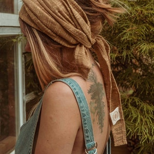 Bohemian Hippie Natural Cotton Mesh Hair Wrap, Dread Wrap, Hair Scarf ...