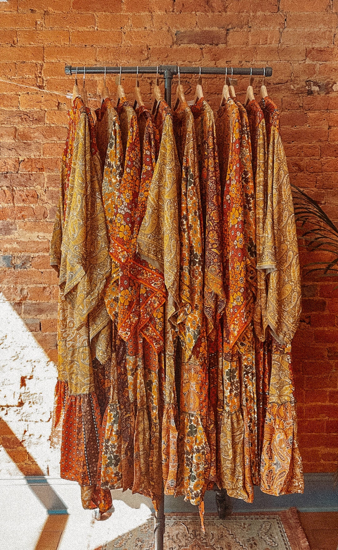 Golden Hour Hippie Bohemian Patchwork Silk Kimono, Recycled Silk Bell ...