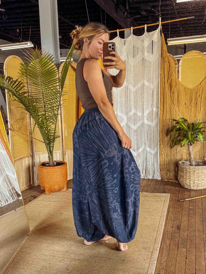 Earthy Genie Pants for Men + Women, Flowy Boho Fesival Pants, Hippie ...