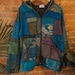 Men’s Women’s Unisex Hippie Patchwork Jacket, Recycled Fleece Lined ...