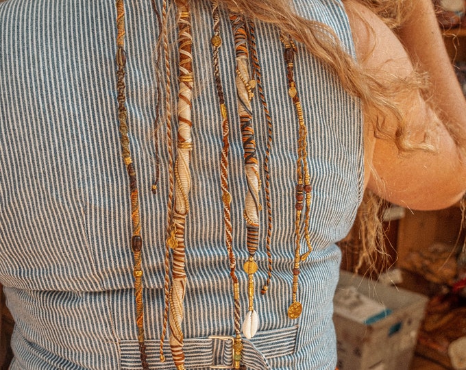 Handmade Hair Wraps, Removable Looped Temporary Hair Extension Wraps ...