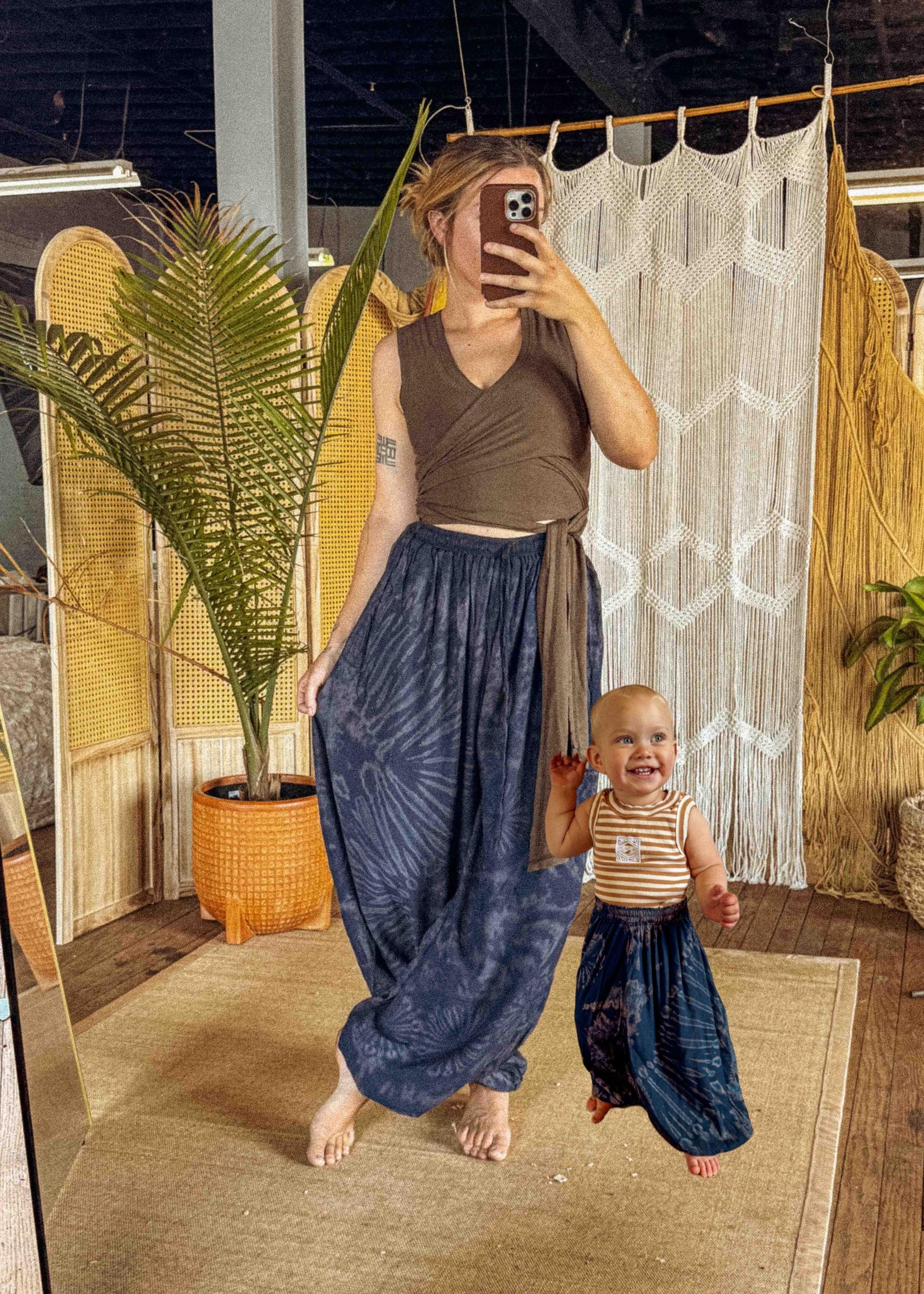 Unisex Mens Womens Flowy Boho Festival Pants, Hippie Tie Dye Harem ...