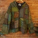Men’s Women’s Unisex Hippie Patchwork Jacket, Recycled Fleece Lined ...