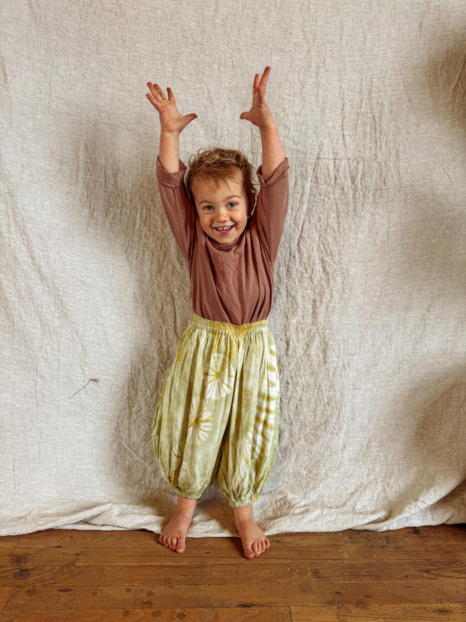 Kids Hippie Boho Pants, Cloth Diaper Friendly Flow Pant, Baggy Elastic ...