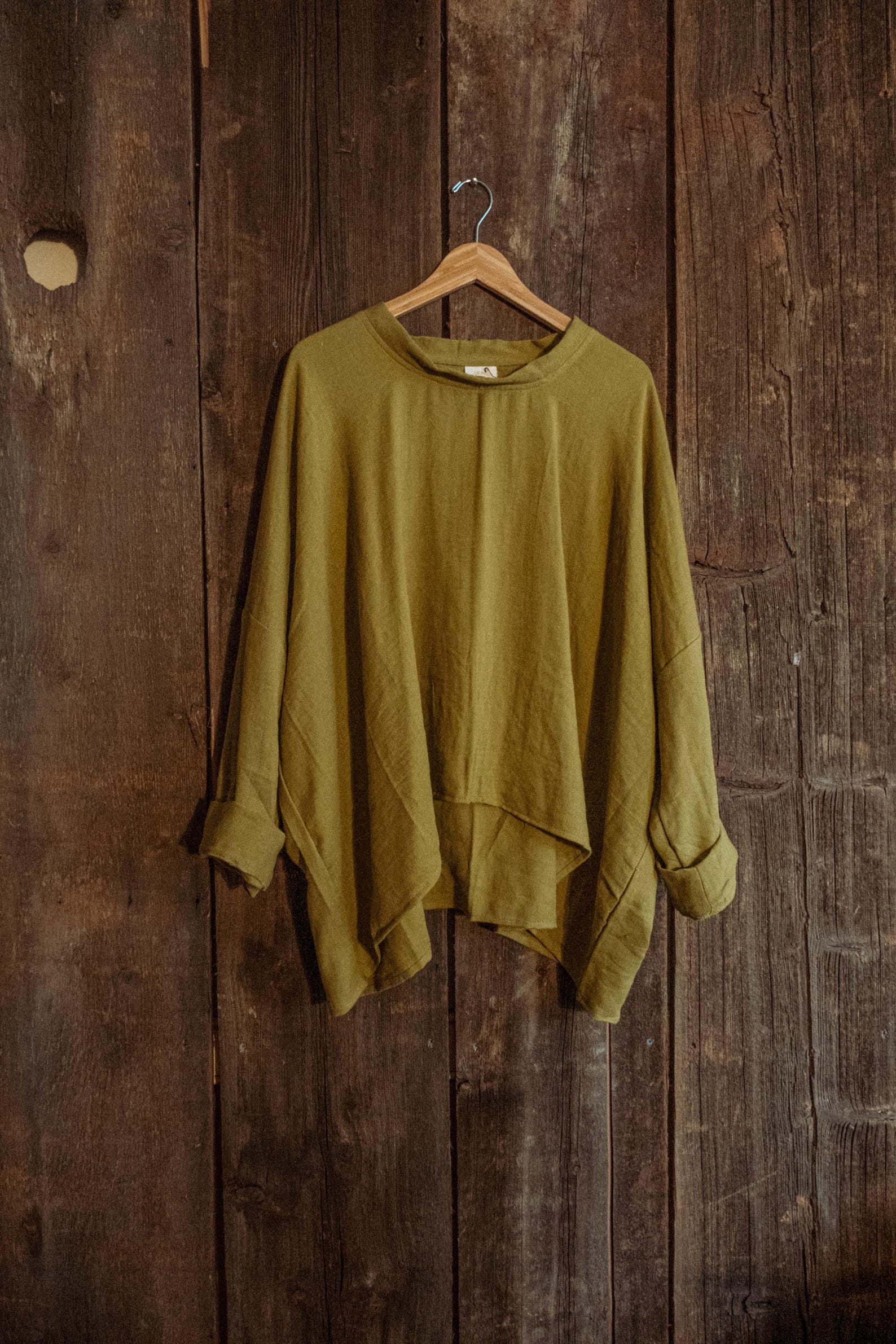 Organic Unisex Boho Pullover Shirt, Bamboo Organic Cotton Flowy ...