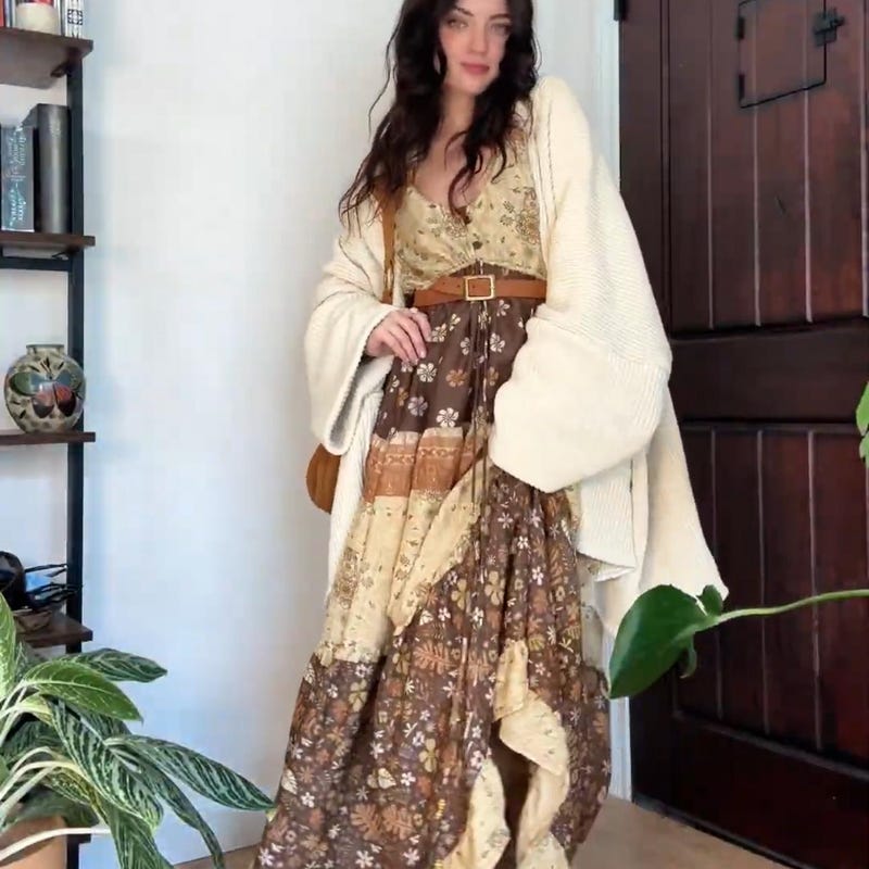 Boho Maxi Dress - Etsy