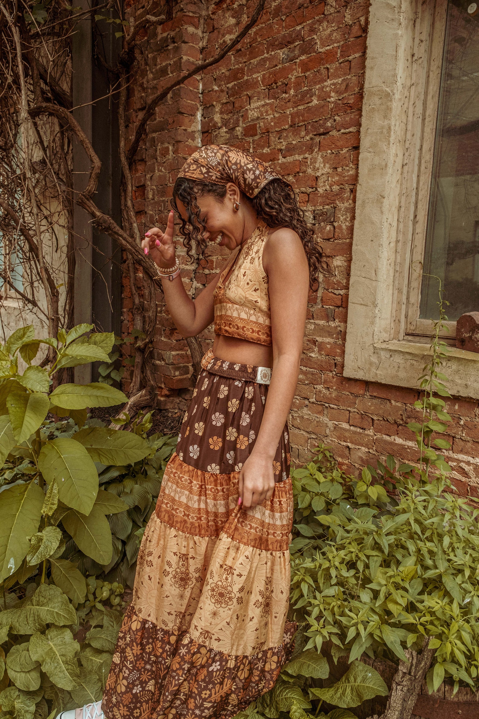 2 Piece SET Hippie Bohemian Earthy Desert Solstice© Bralette, Soft ...