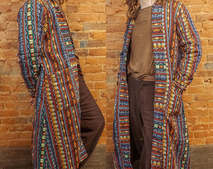 Boho Inspired Duster Coat Dress Layering Piece, Flowy Festival Hippie ...
