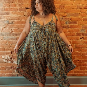 Indie Flow Silk Jumpsuit, Boho Jumper, Hippie Flow Outfits, Free Spirit ...