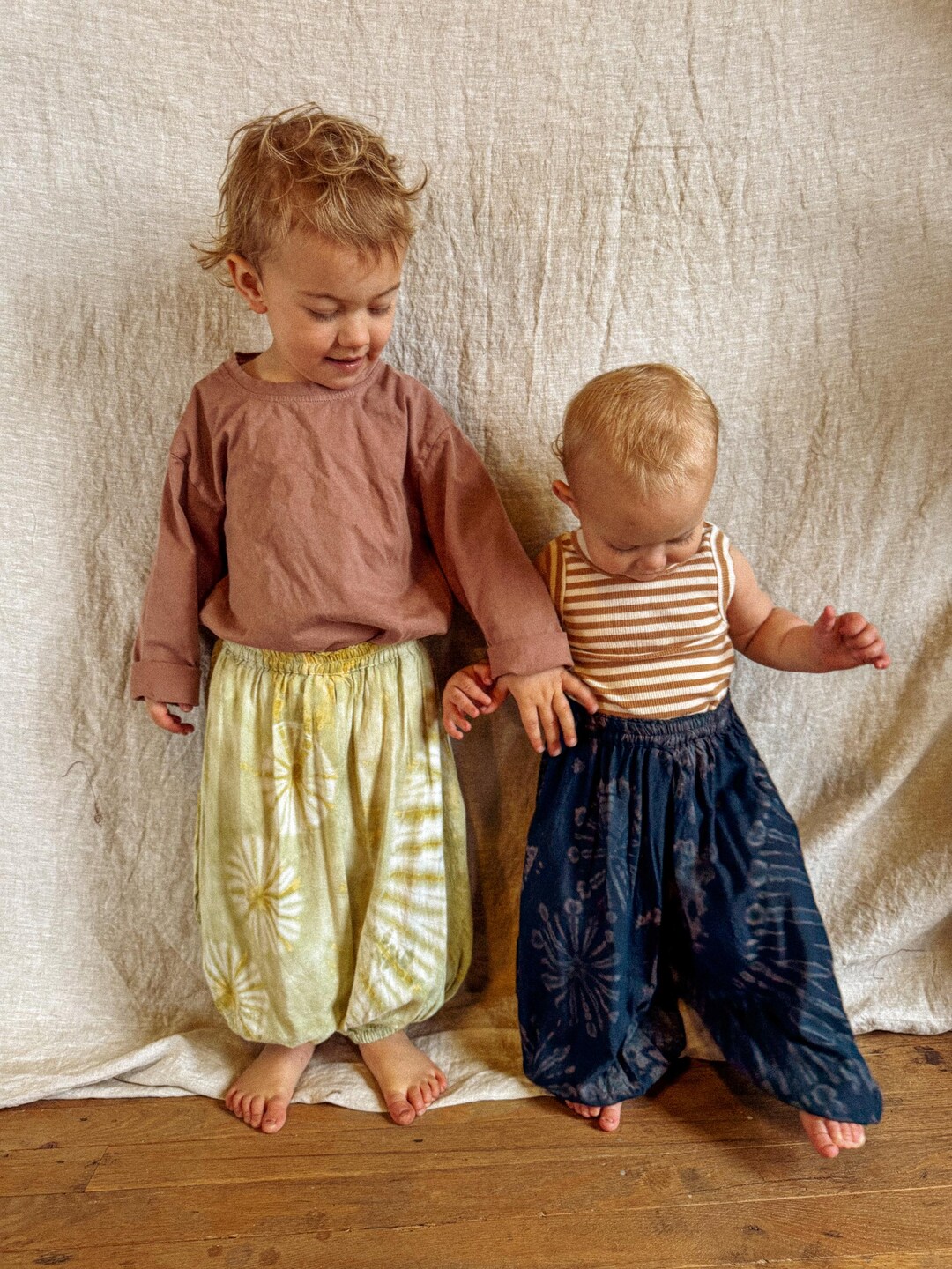 Kids Hippie Boho Pants, Cloth Diaper Friendly Flow Pant, Baggy Elastic ...
