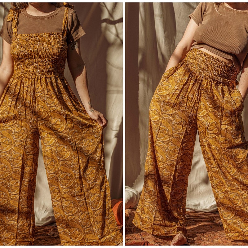 Wide Leg Jumpsuit - Etsy