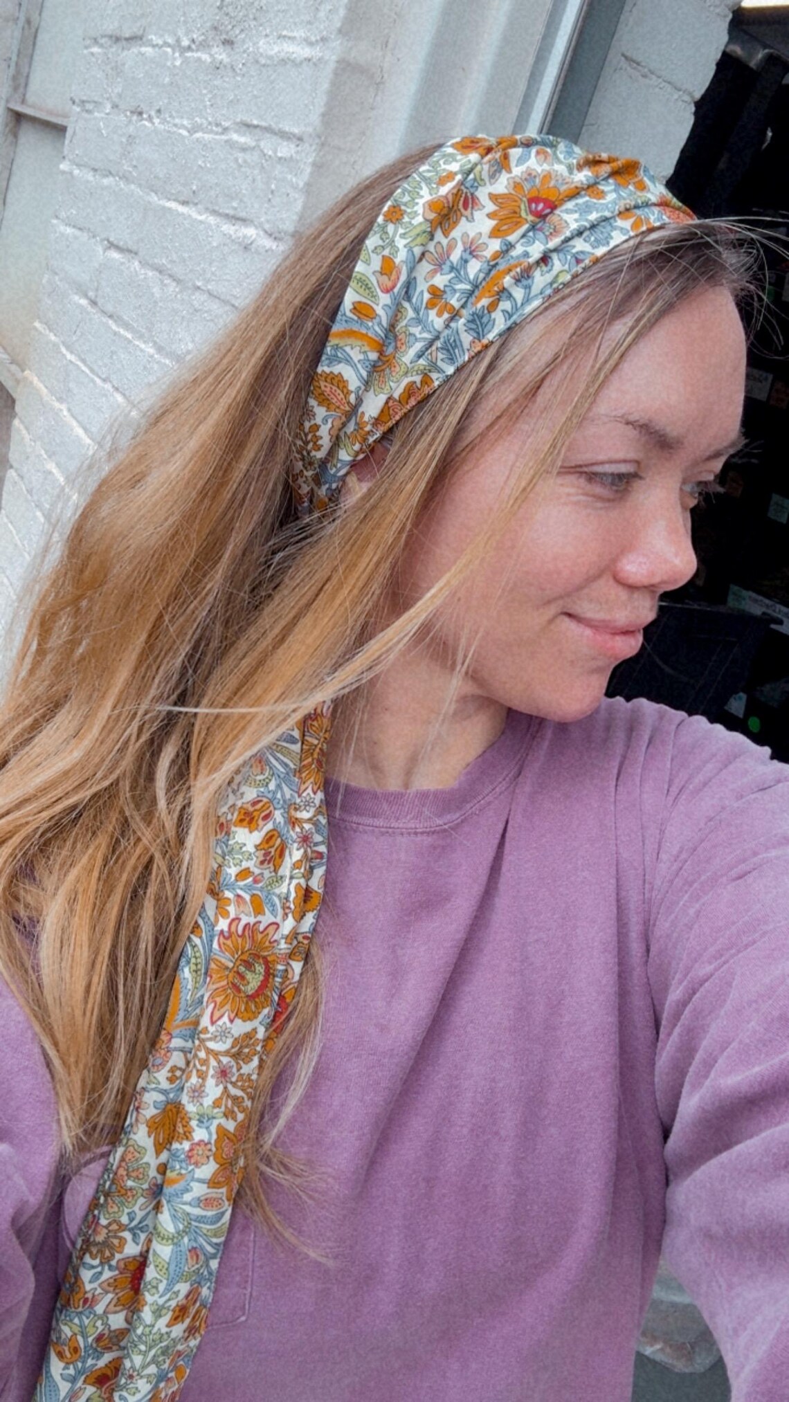 Silk Bandeau Headband Wrap or Belt, Multi Use Silk Floral Tie for ...