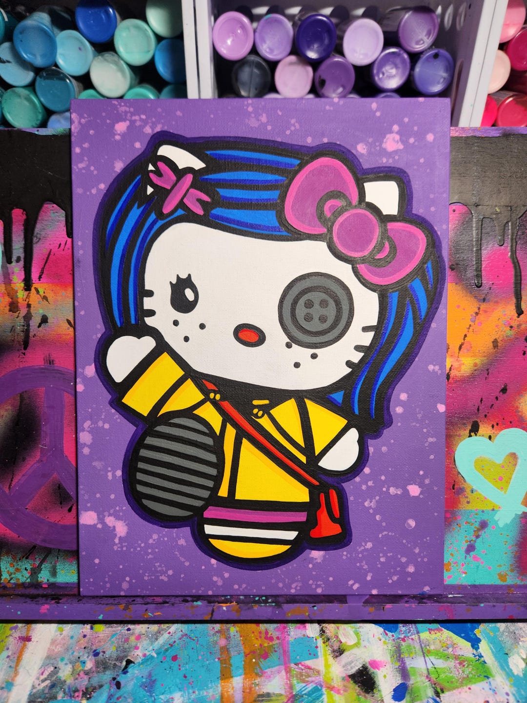 Coraline Hello Kitty Art - Etsy