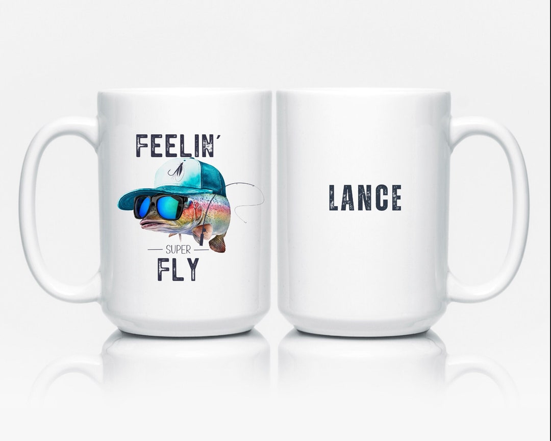 Fly Fishing Mug, Fly Fishing Gifts, Gift for Fisherman, Fly Fisherman ...