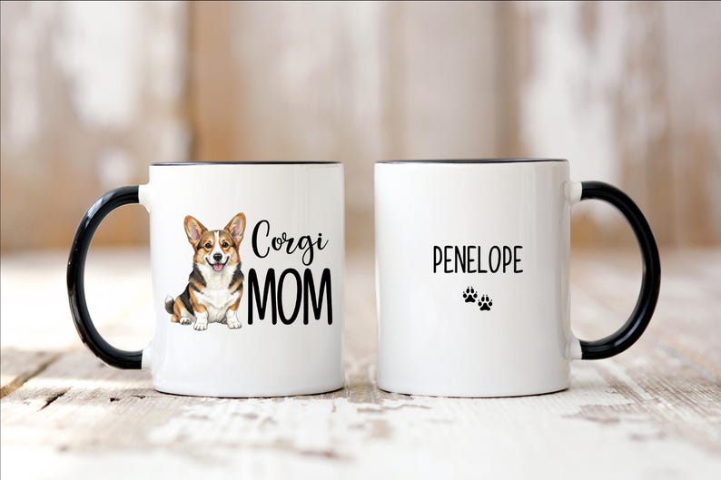 Corgi Mom Mug, Personalized Corgi Gifts for Women - Etsy